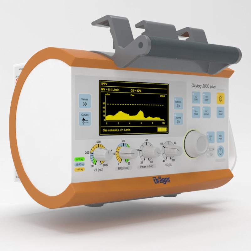 Drager Oxylog 3000 Plus: Advanced Emergency and Transport Ventilation